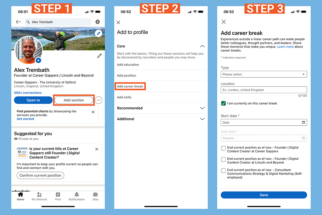 How To List A Career Break On LinkedIn 2023 Career Gappers